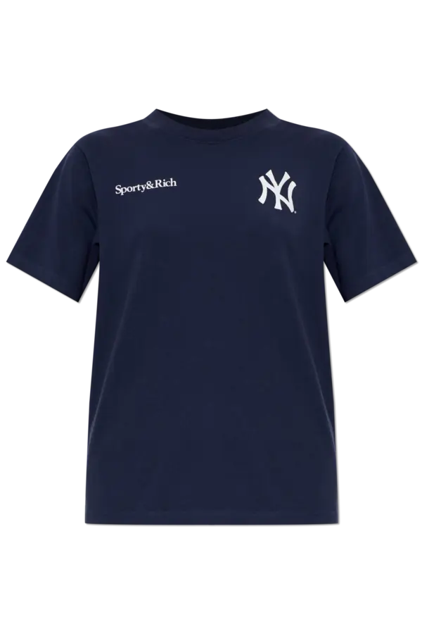 SPORTY & RICH T-shirt From The '47 & The New York Yankees' Collection - Navy Blue