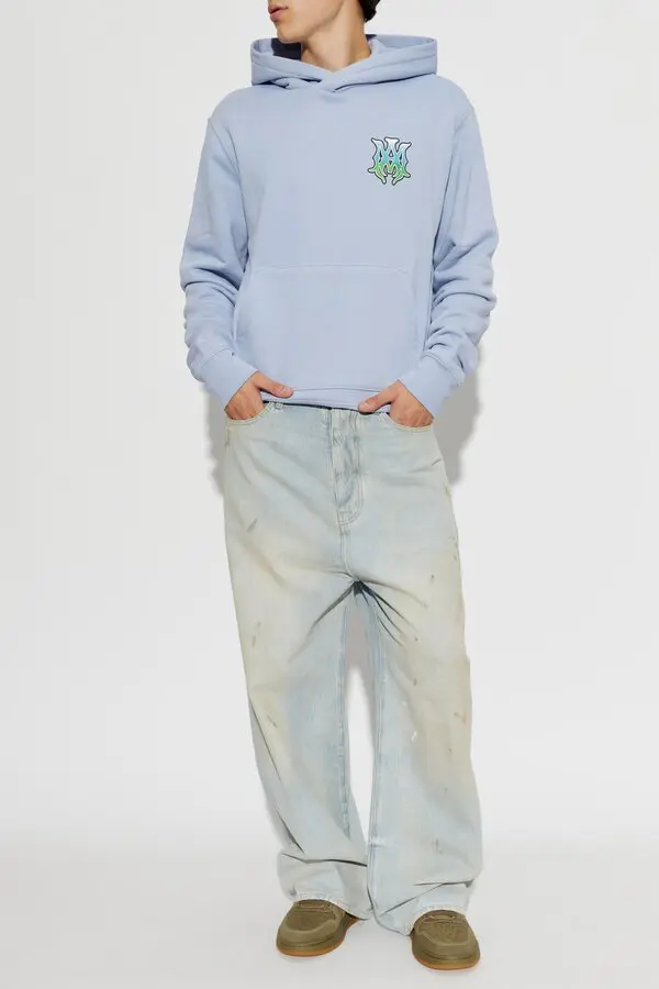 Amiri Ma" Monogram Hooded Sweatshirt
