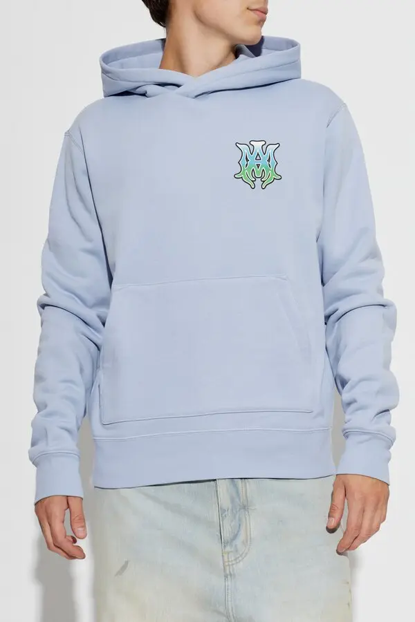 Amiri Ma" Monogram Hooded Sweatshirt