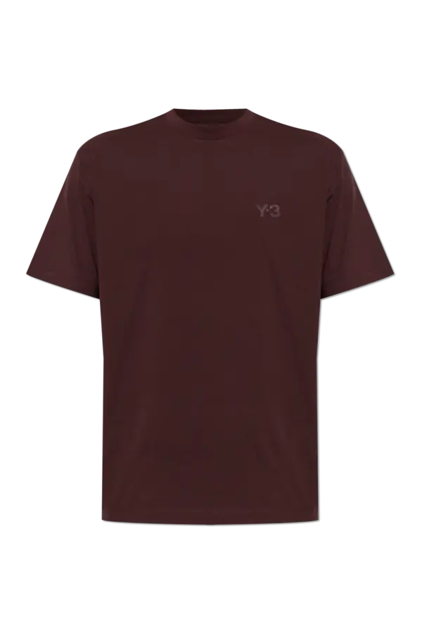 Y3 T-shirt With Logo - Brown