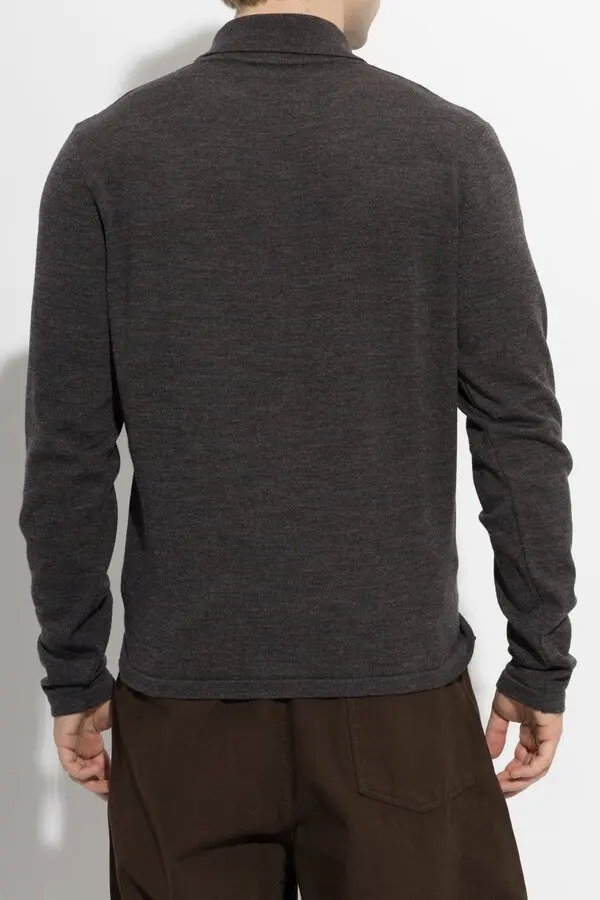 LEMAIRE Wool Polo With Long Sleeves