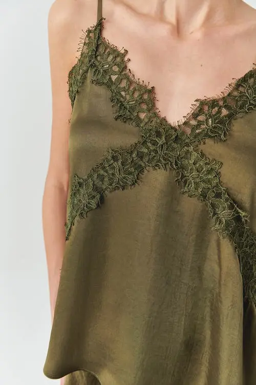 EXQUISE Hana V Neck Camisole Blouse