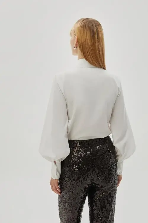 EXQUISE Star Stone Embellished Shirt