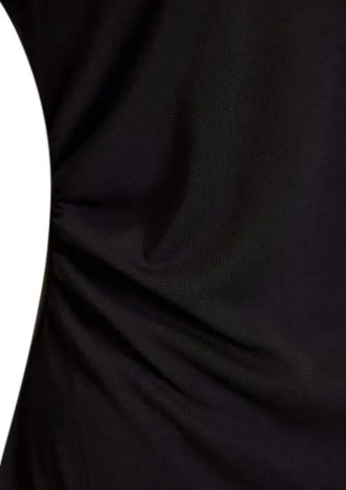 EXQUISE Paola Drape Neck Blouse