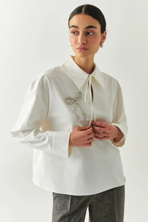 EXQUISE Bloom Long Sleeve Blouse