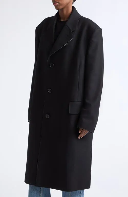 MAISON MARGIELA Raw Edge Wool Felt Coat