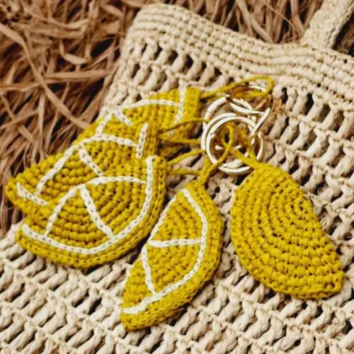 ZANATANY CONCEPTS Raffia Keyring