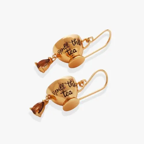 ALEX AND ANI Spill The Tea Cup Drop Earrings