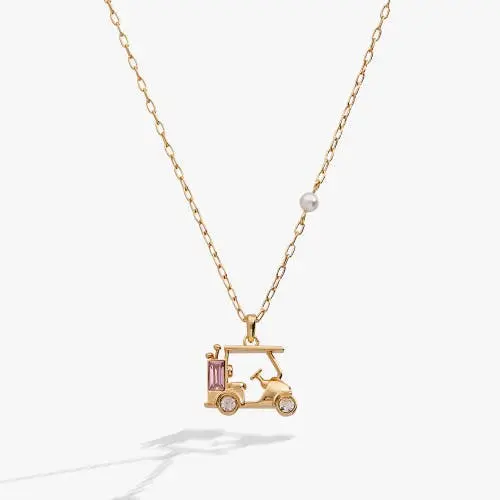 ALEX AND ANI Golf Cart Necklace - Gold