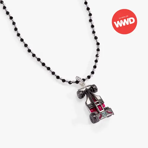 ALEX AND ANI Hot Wheels Racecar Pendant Necklace
