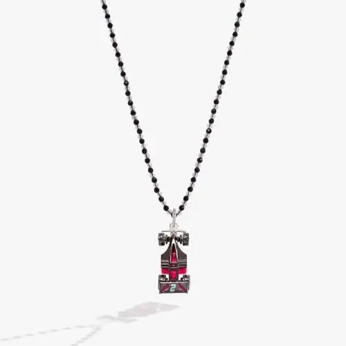 ALEX AND ANI Hot Wheels Racecar Pendant Necklace