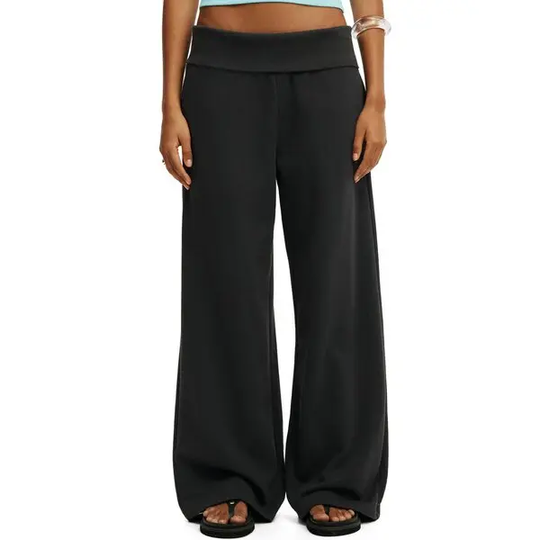 COTTON ON Fold Over Waistband Sweatpant - Shadowstone