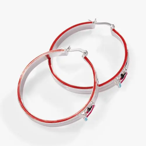 ALEX AND ANI Hot Wheels Racecar Hoop Earrings