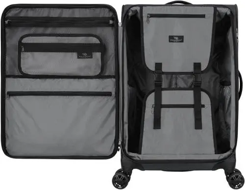 WALLYBAGS Stratford Softside 20" Carry On Spinner Luggage - Graphite