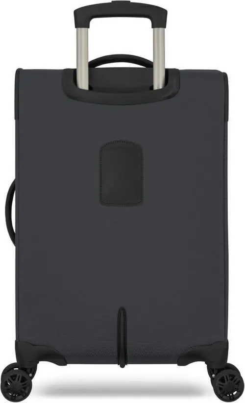 WALLYBAGS Stratford Softside Expandable Carry-on Spinner Luggage - Graphite