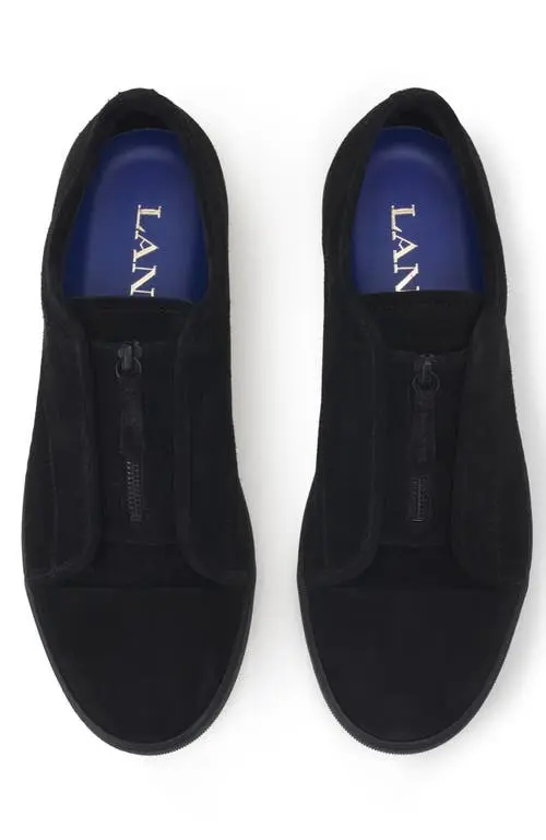 LANVIN Dbb1 Suede Zip Sneakers