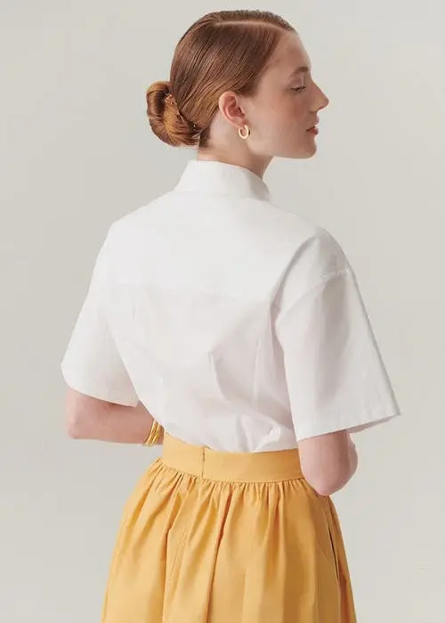 EXQUISE Mary Cotton Poplin Shirt