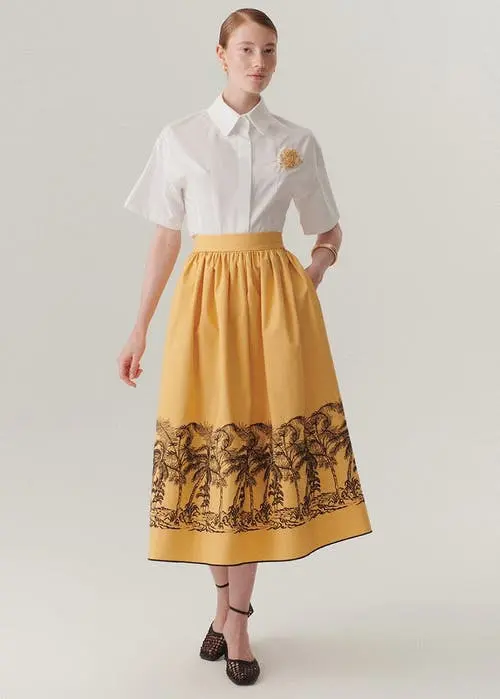 EXQUISE Mary Cotton Poplin Shirt