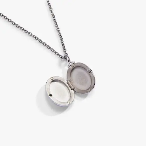 ALEX AND ANI Birds Of A Feather Locket Pendant Necklace