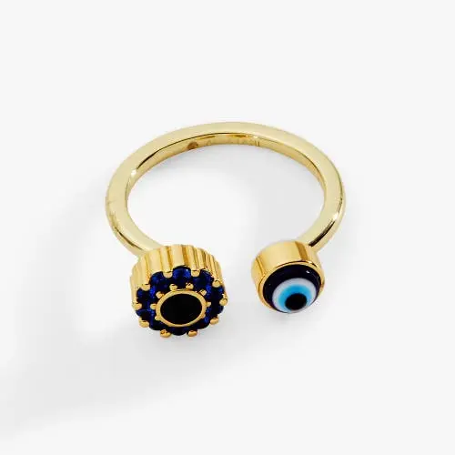 ALEX AND ANI Evil Eye Fidget Spinner Ring