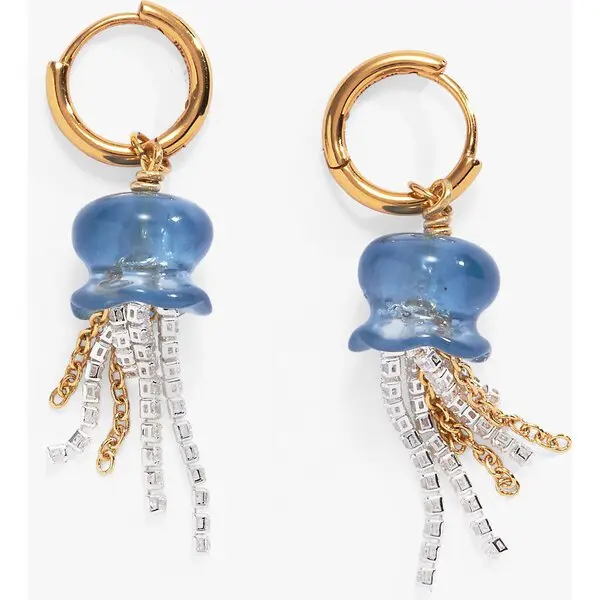 ALEX AND ANI Whimsical Jellyfish Huggie Hoops