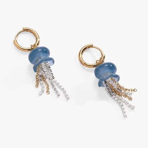 ALEX AND ANI Whimsical Jellyfish Huggie Hoops