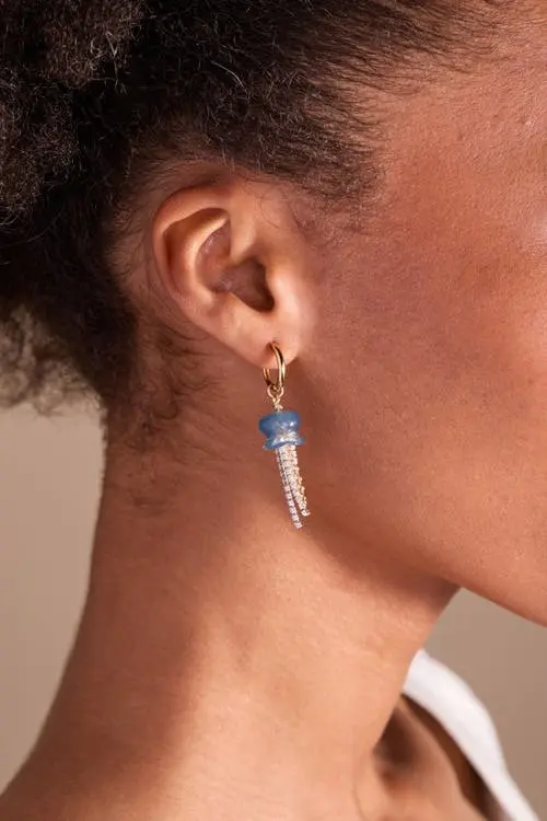ALEX AND ANI Whimsical Jellyfish Huggie Hoops