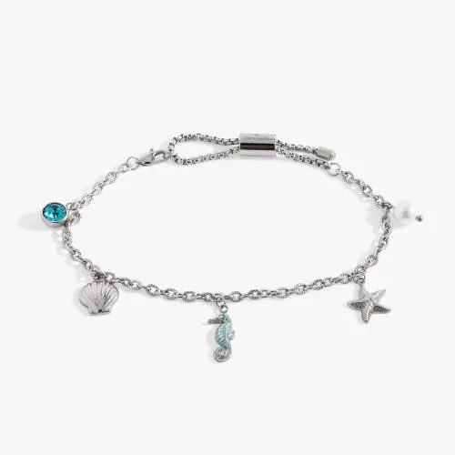ALEX AND ANI Seaside Anklet - Silver
