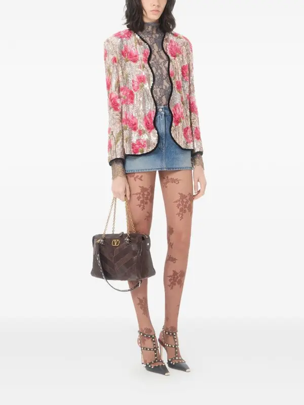 Valentino Garavani Panthea Medium Leather Shoulder Bag - Multicolor
