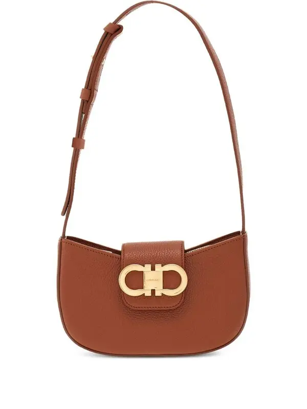 FERRAGAMO Double Gancini Leather Mini Bag - Multicolor