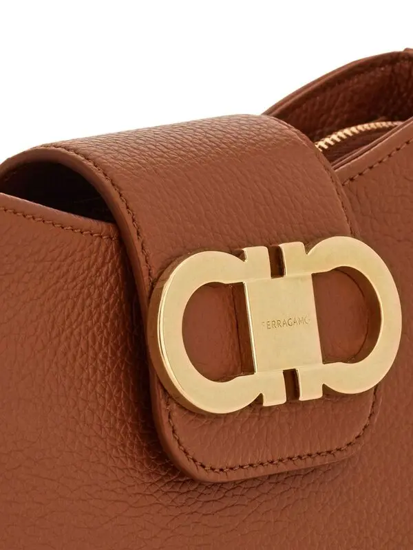 FERRAGAMO Double Gancini Leather Mini Bag - Multicolor