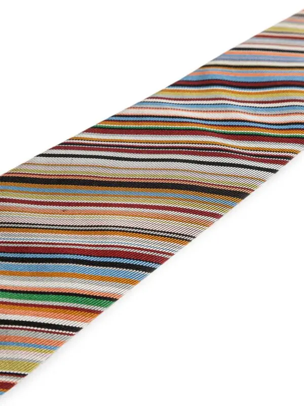 Paul Smith Signature Stripe Silk Neck Tie - Multicolor