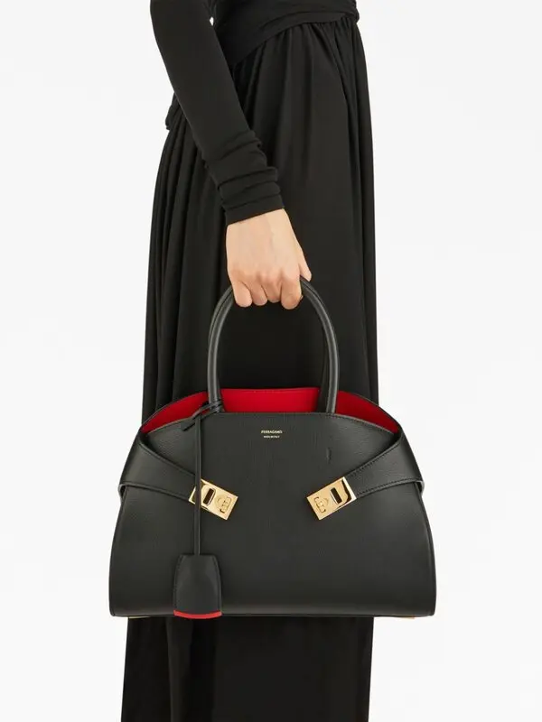 FERRAGAMO Hug Small Leather Handbag - Multicolor