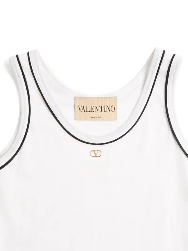 Valentino Garavani Cotton Logo Tank Top - Multicolor