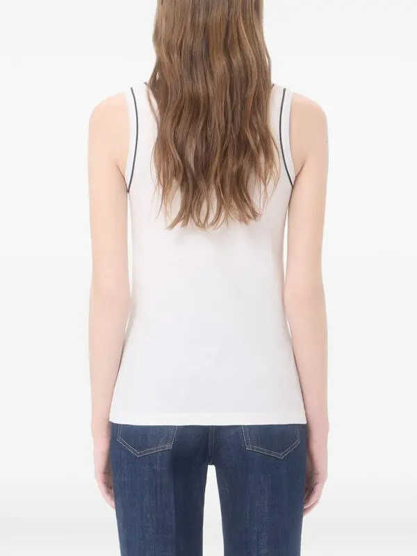 Valentino Garavani Cotton Logo Tank Top - Multicolor
