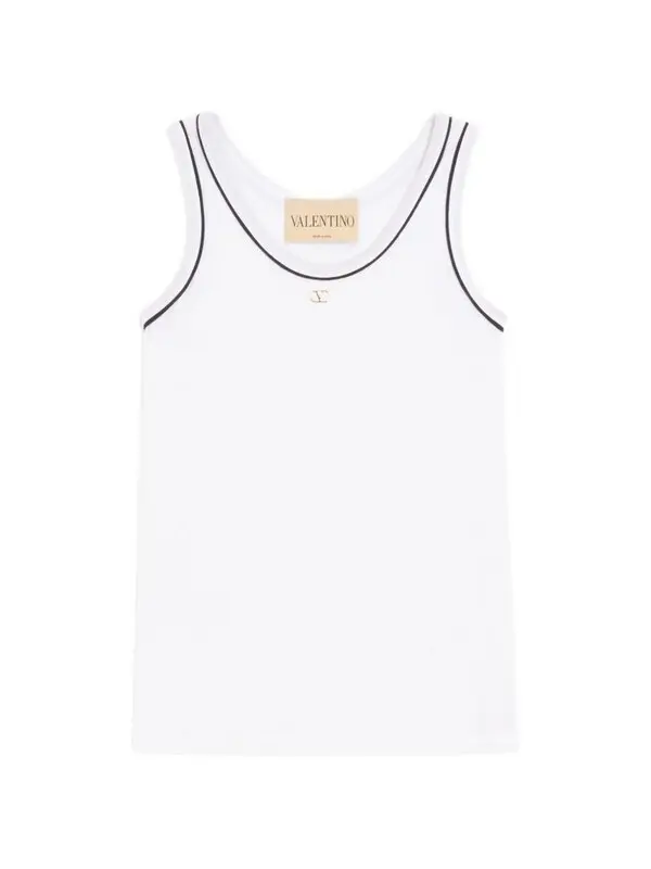Valentino Garavani Cotton Logo Tank Top - Multicolor