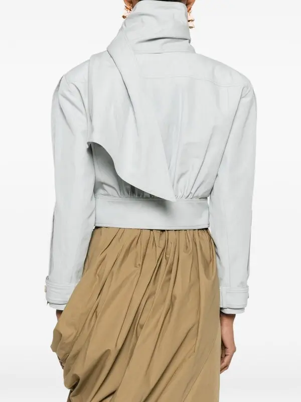 Chloé Cotton And Linen Blend Blouson Jacket