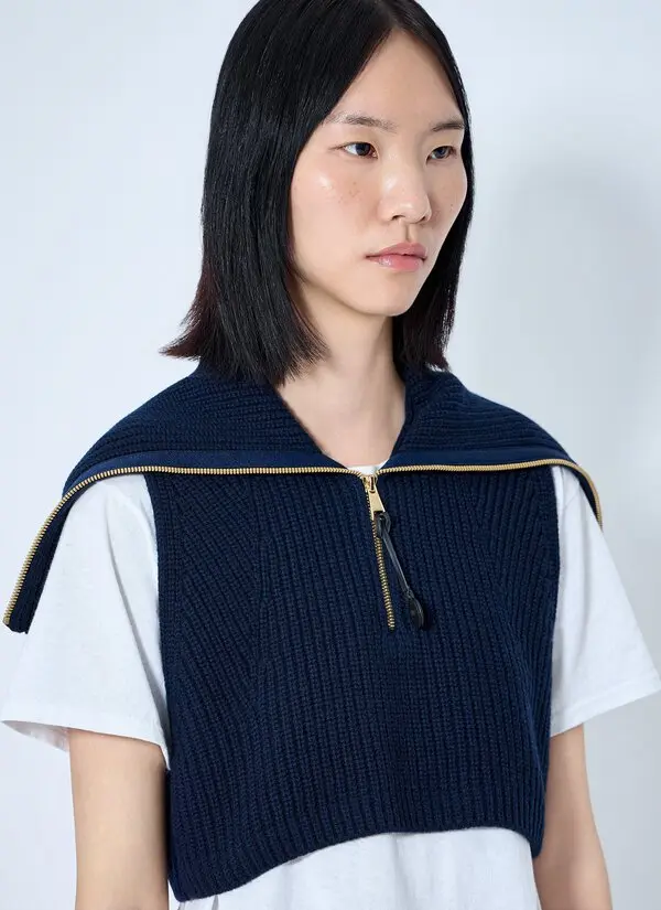 Moncler Zip-front Knit Vest