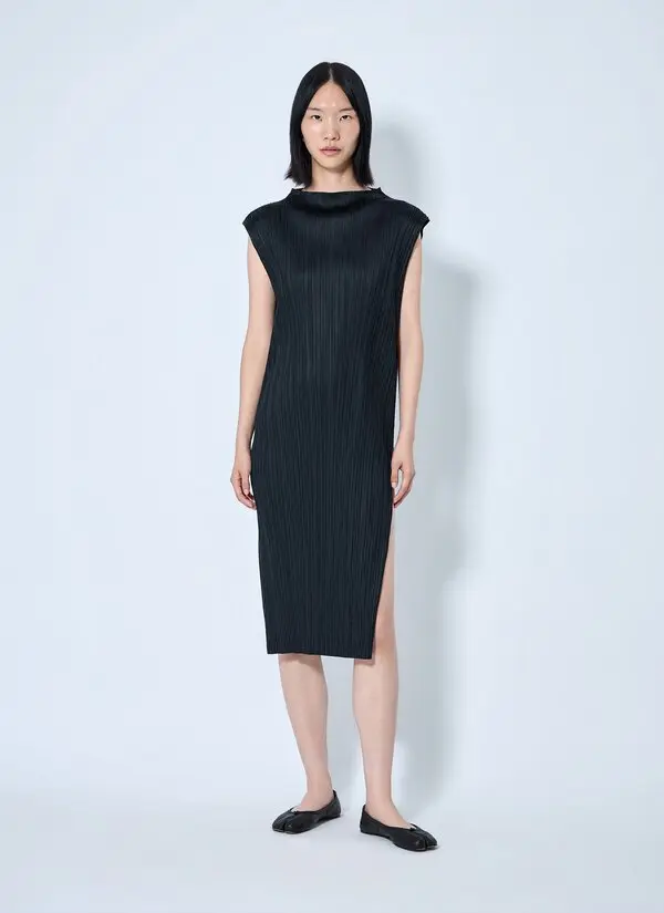 Issey Miyake Swing Solid Tunic Dress