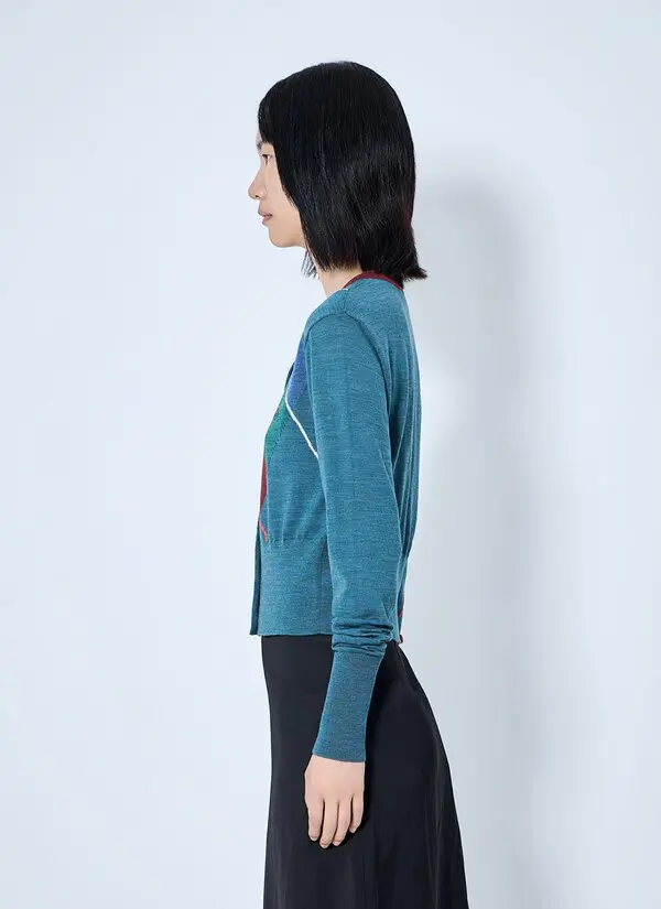 VIVIENNE WESTWOOD Argyle Cropped Cardigan