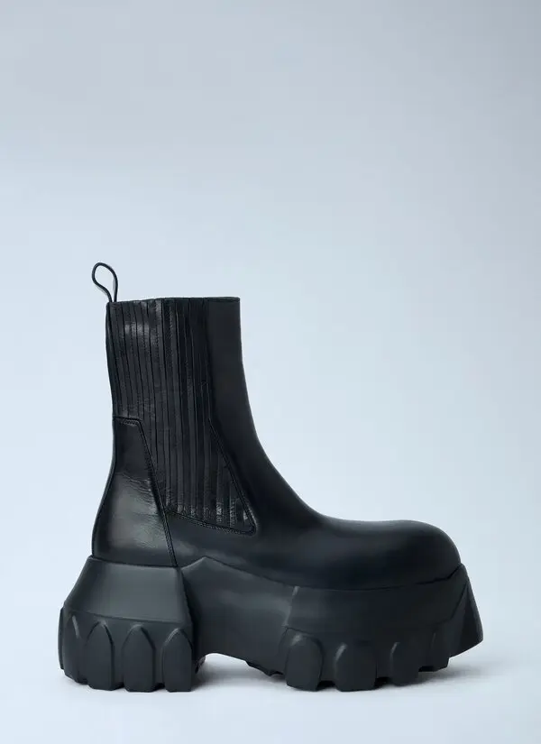 Rick Owens Beatle Mega Tractor Boots - Black
