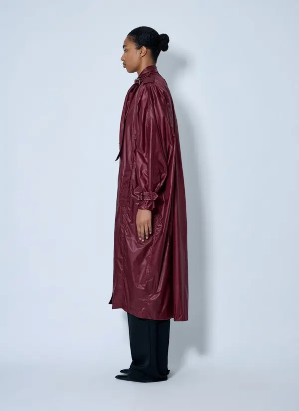 Saint Laurent Long Coat With Double-breasted Fastening