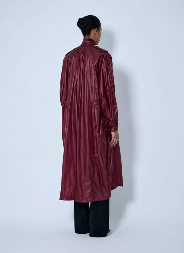 Saint Laurent Long Coat With Double-breasted Fastening