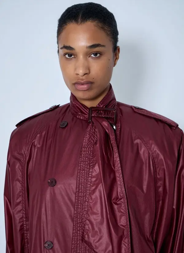 Saint Laurent Long Coat With Double-breasted Fastening
