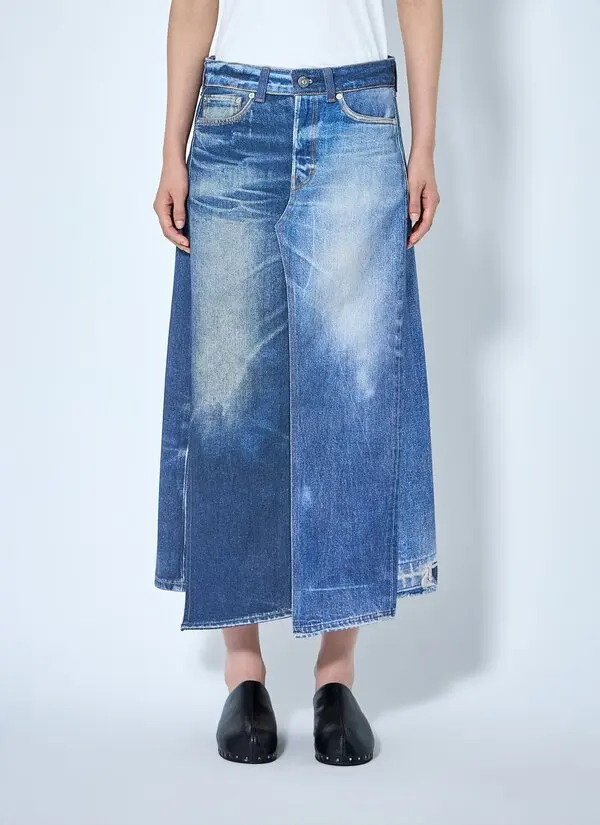 Our Legacy Midi Denim Skirt - Blue