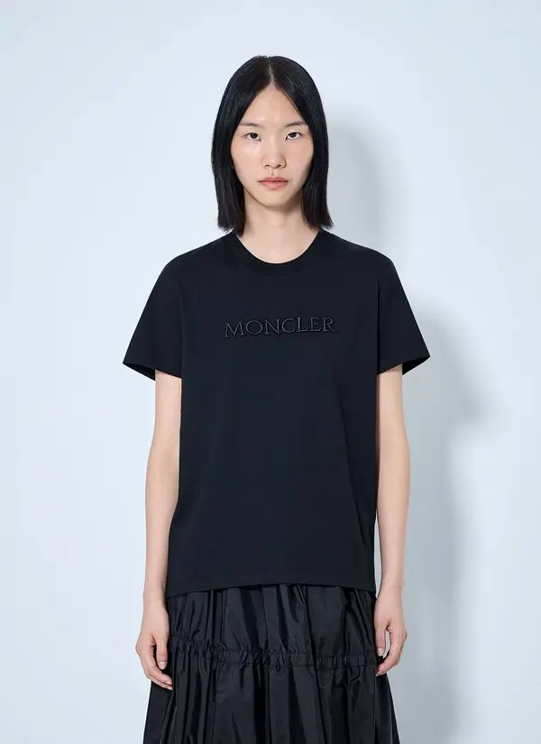 Moncler Logo Embroidered T-shirt