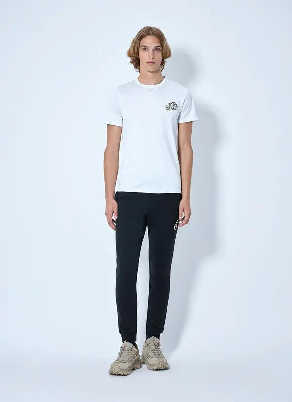 Moncler Logo Patch Joggers - Black