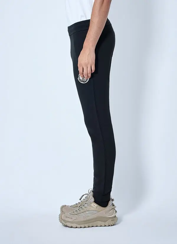 Moncler Logo Patch Joggers - Black