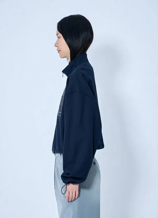 Miu Miu Zip Fleece Sweatshirt