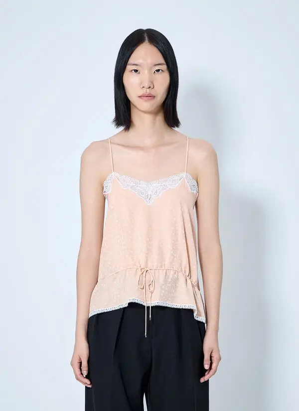 Chloé Lace Trim Camisole Top